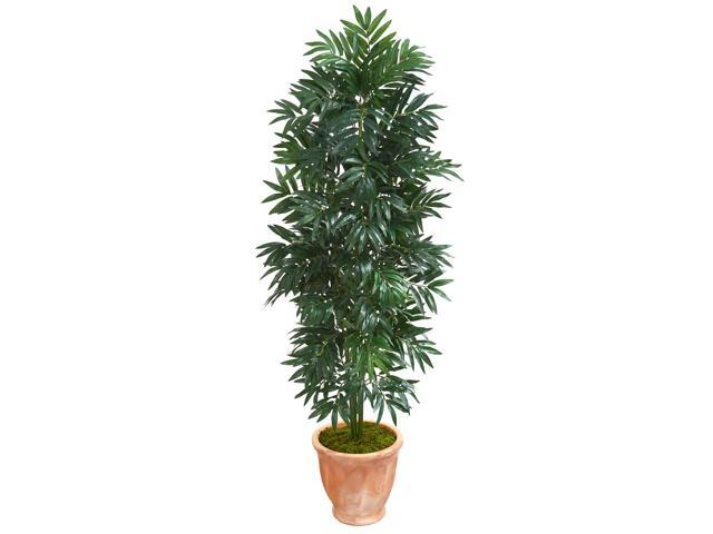 Click here for Nearly Natural 5 Bamboo Palm Artificial Plant in T... prices