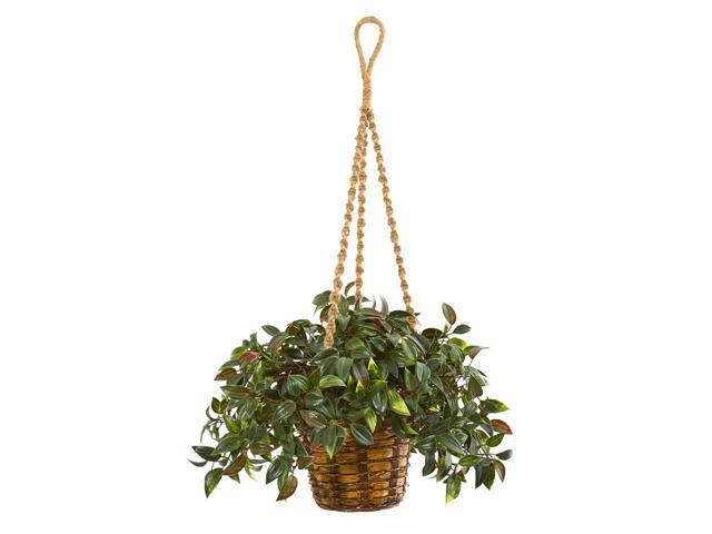 Click here for Nearly Natural 30 Mini Melon Plant in Hanging Bask... prices