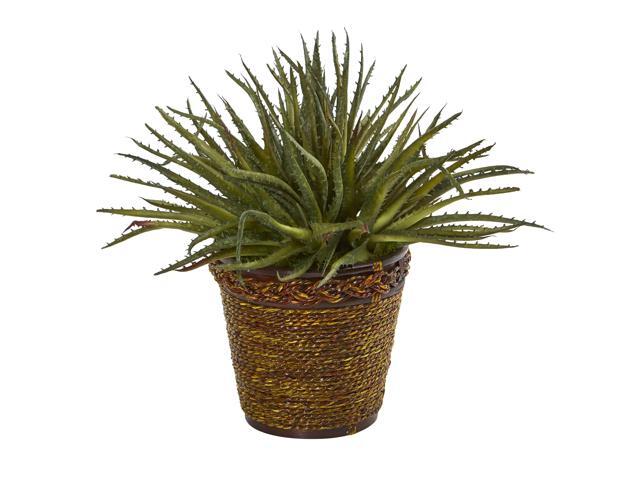 Click here for Nearly Natural 13 Aloe Artificial Plant in Basket prices