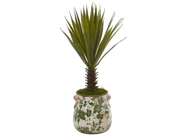 Click here for Nearly Natural 21 Spiky Agave Artificial Plant in... prices