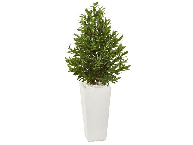 Click here for Nearly Natural 4 Olive Cone Artificial Tree in Pla... prices
