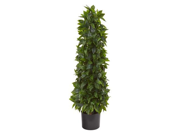 Click here for Nearly Natural 3 Sweet Bay Cone Topiary Artificial... prices