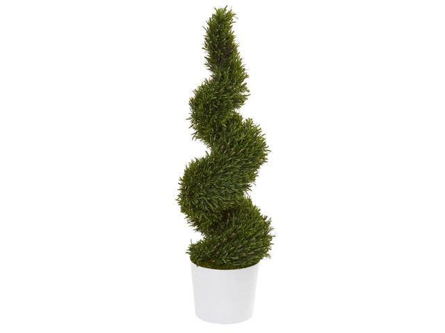 Click here for Nearly Natural 50 Rosemary Spiral Topiary Tree in... prices