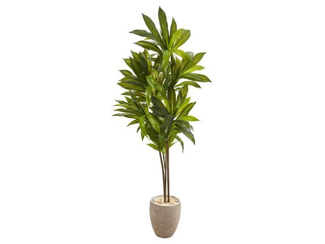 Click here for Nearly Natural 68 Dracaena Plant in Sand Colored P... prices