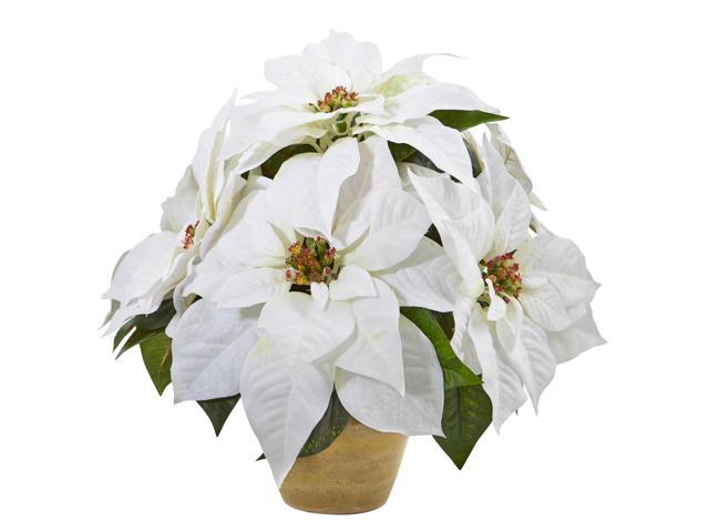 Click here for Nearly Natural 13 Poinsettia Artificial Arrangemen... prices