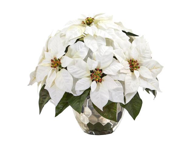 Click here for Nearly Natural 14 Poinsettia Arrangement in Design... prices