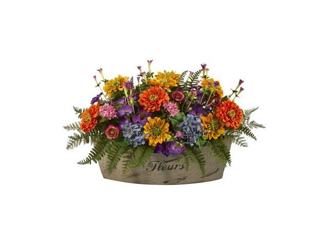 Click here for Nearly Natural 18 Mixed Flowers Artificial Arrange... prices