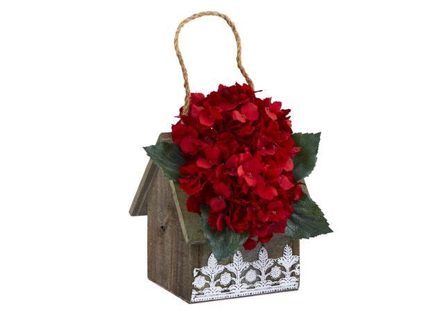 Click here for Nearly Natural 10 Hydrangea Arrangement in Hanging... prices