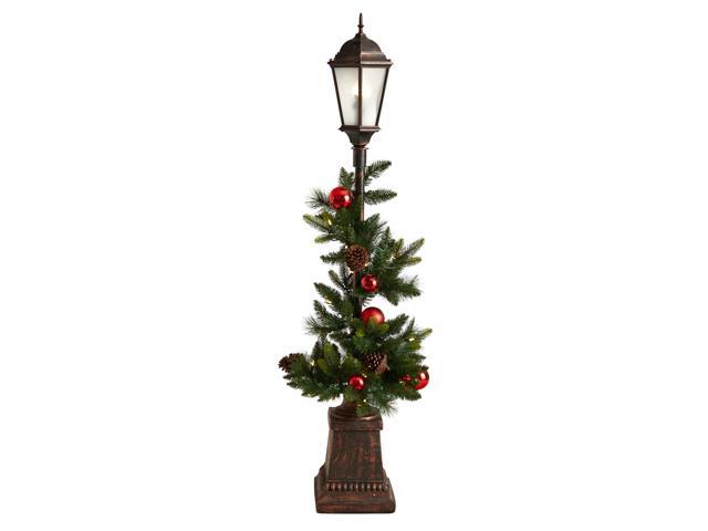 Click here for Nearly Natural 5FT Pre-lit Decorated Lamp Post / 1... prices