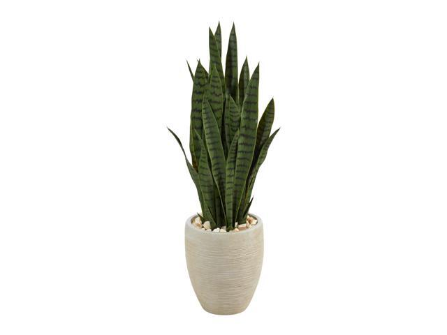 Click here for Nearly Natural 40 Sansevieria Artificial Plant in... prices