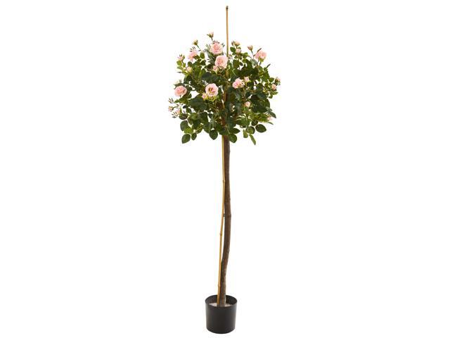 Click here for Nearly Natural 4 Rose Topiary Artificial Tree prices