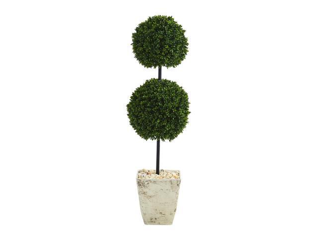 Click here for Nearly Natural 4 Boxwood Tree in Planter UV Resist... prices