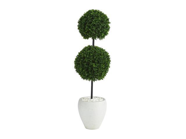 Click here for Nearly Natural 4 Boxwood Tree in Planter UV Resist... prices