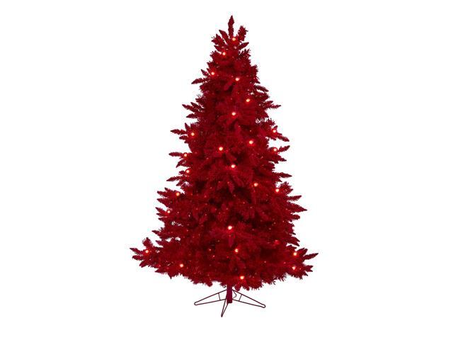 Click here for Nearly Natural 7 Red Christmas Tree w/500 Red colo... prices