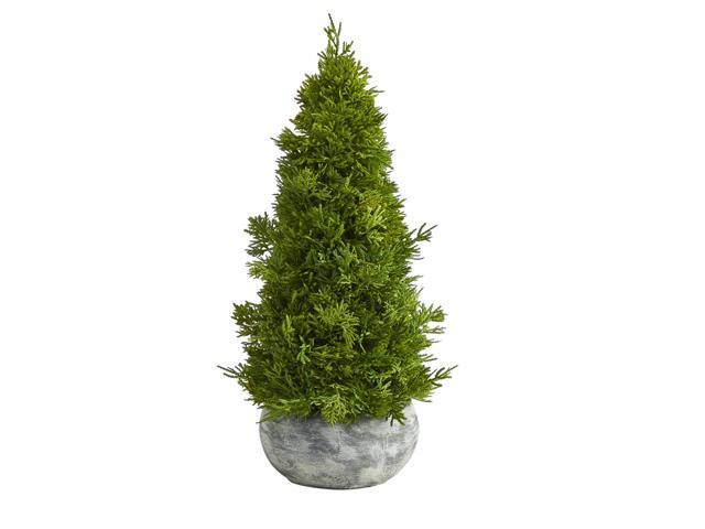 Click here for Nearly Natural 18 Cypress Cone Artificial Tree in... prices