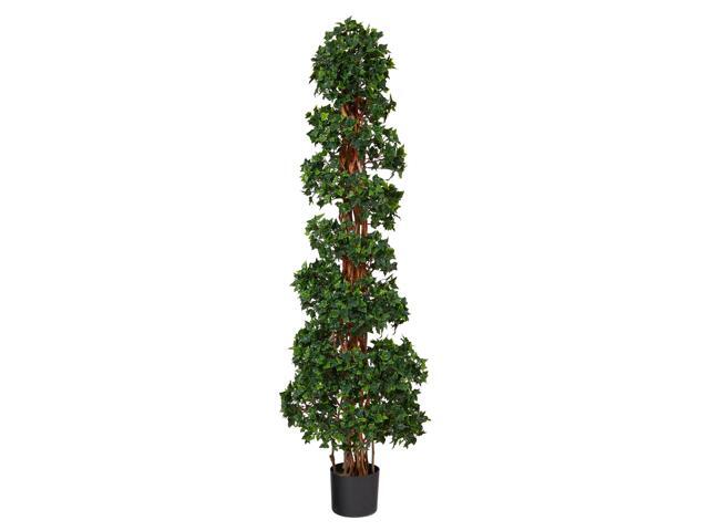 Click here for Nearly Natural 5.5 English Ivy Topiary Spiral Tree... prices