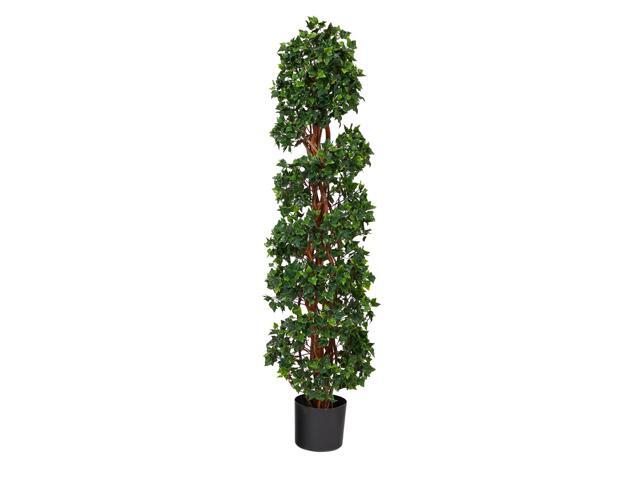 Click here for Nearly Natural 4.5 English Ivy Topiary Spiral Tree... prices