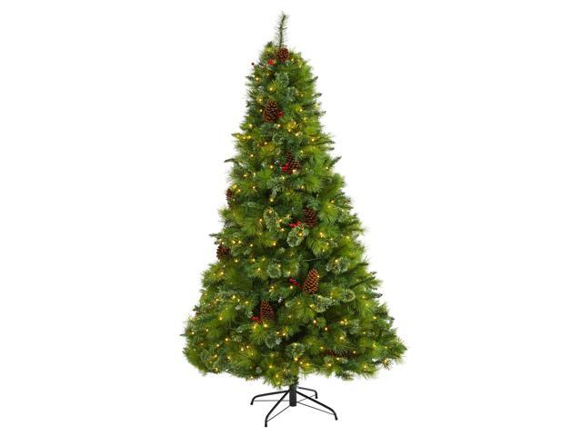 Click here for Nearly Natural 7 Montana Pine Christmas Tree with... prices