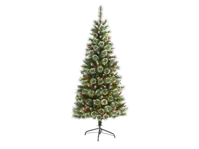 Click here for Nearly Natural 6 Frosted Swiss Pine Christmas Tree... prices