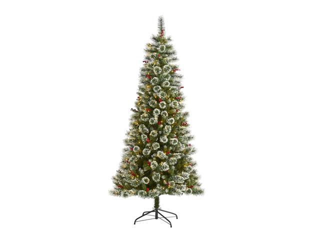Click here for Nearly Natural 7 Frosted Swiss Pine Christmas Tree... prices