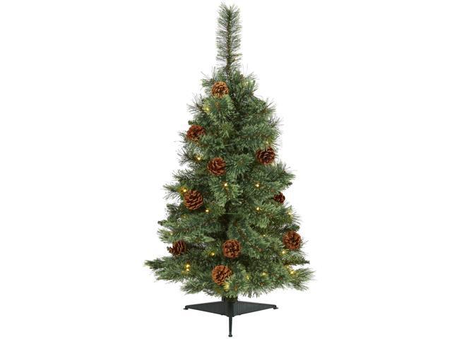Click here for Nearly Natural 3 White Mountain Pine Christmas Tre... prices