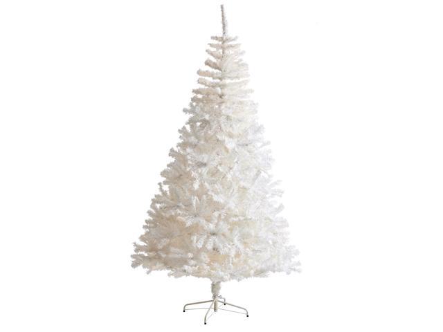 Click here for Nearly Natural 8 White Artificial Christmas tree w... prices