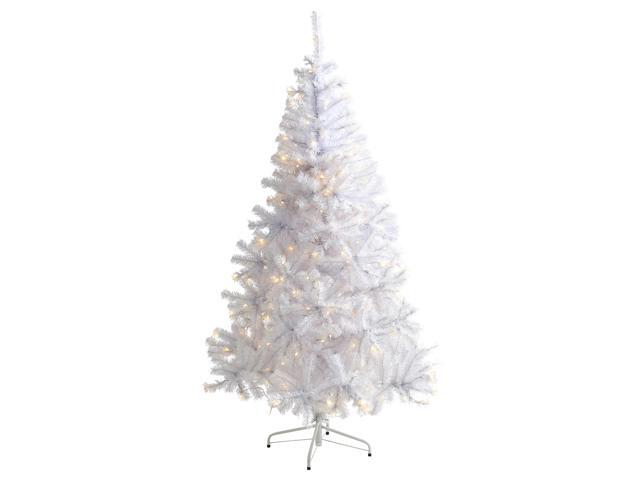 Click here for Nearly Natural 6 White Artificial Christmas tree w... prices