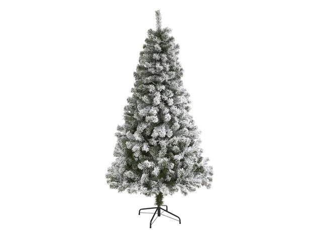 Click here for Nearly Natural 6 Flocked West Virginia Fir Christm... prices