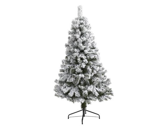 Click here for Nearly Natural 5 Flocked West Virginia Fir Christm... prices