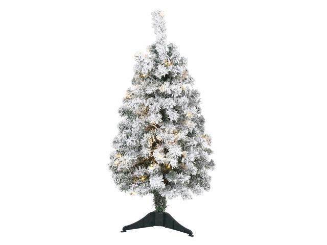 Click here for Nearly Natural 3 Flocked Rock Spruce Christmas Tre... prices
