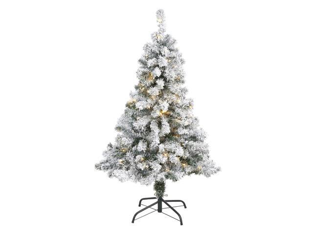Click here for Nearly Natural 4 Flocked Rock Spruce Christmas Tre... prices