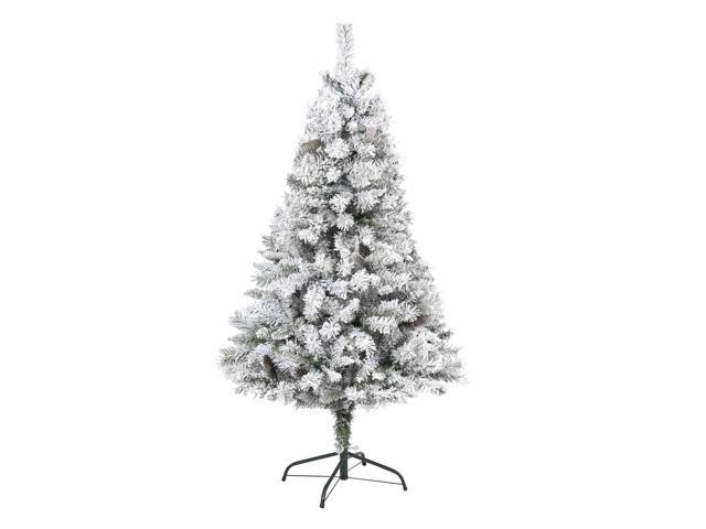 Click here for Nearly Natural 5 Flocked White Christmas Tree with... prices