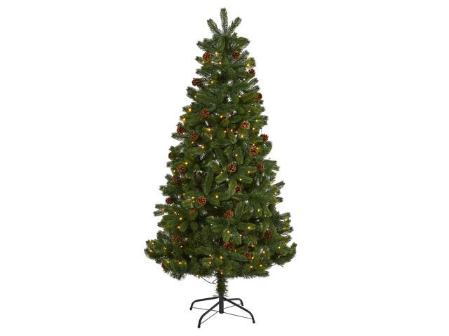 Click here for Nearly Natural 6 Rocky Mountain Christmas Tree w/P... prices