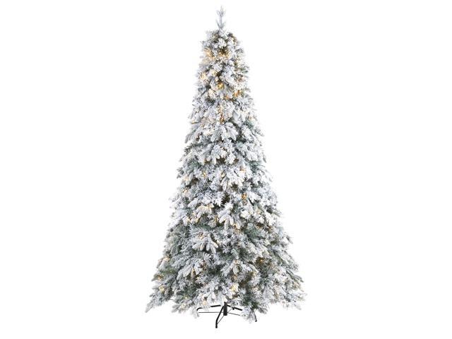 Click here for Nearly Natural 8 Flocked Vermont Pine Christmas Tr... prices