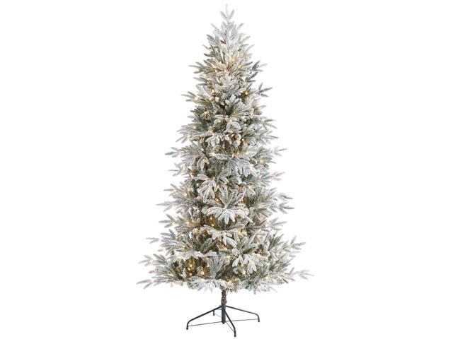 Click here for Nearly Natural 7.5 Flkd Manchester Spruce Xmas Tre... prices