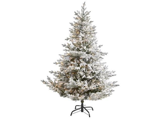 Click here for Nearly Natural 6 Flocked Fraser Fir Xmas Tree w/50... prices