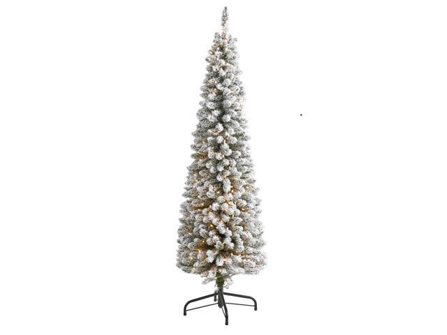 Click here for Nearly Natural 6 Flocked Pencil Christmas Tree w/3... prices