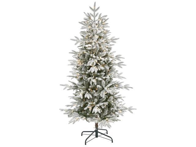 Click here for Nearly Natural 5.5 Flkd Manchester Spruce Xmas Tre... prices