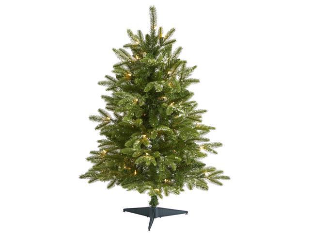 Click here for Nearly Natural 3 Snowed Teton Fir Xmas Tree with 5... prices