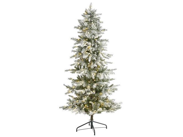 Click here for Nearly Natural 6.5 Flocked Nova Scotia Xmas Tree w... prices