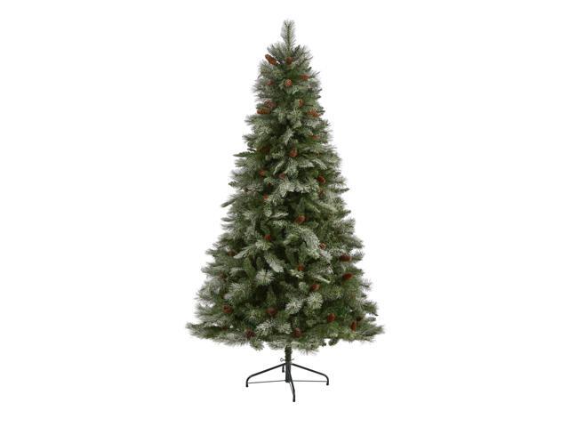 Click here for Nearly Natural 7 Snowed French Pine Xmas Tree w/83... prices