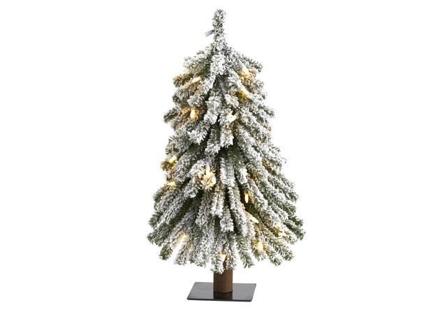 Click here for Nearly Natural 2 Flocked Grand Alpine Xmas Tree w/... prices