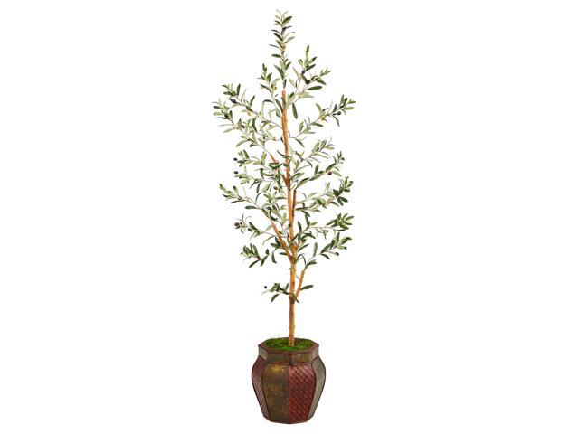 Click here for Nearly Natural 5.5 Olive Artificial Tree in Decora... prices