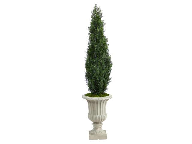 Click here for Nearly Natural 5 Cedar Artificial Tree in Sand Fin... prices