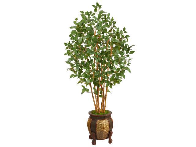 Click here for Nearly Natural 5.5 Ficus Bushy Artificial Tree in... prices