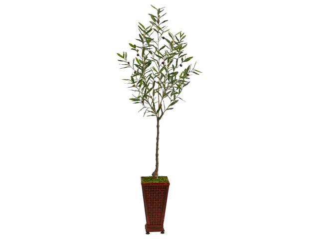 Click here for Nearly Natural 69 Olive Artificial Tree in Decorat... prices