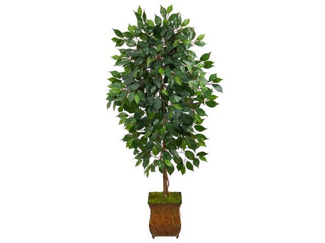 Click here for Nearly Natural 51 Ficus Artificial Tree in Metal P... prices