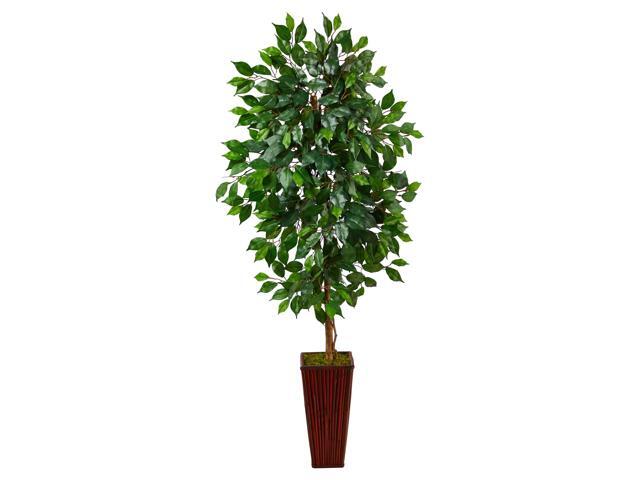 Click here for Nearly Natural 5 Ficus Artificial Tree in Bamboo P... prices