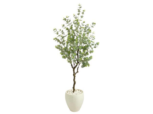 Click here for Nearly Natural 63 Eucalyptus Artificial Tree in Wh... prices