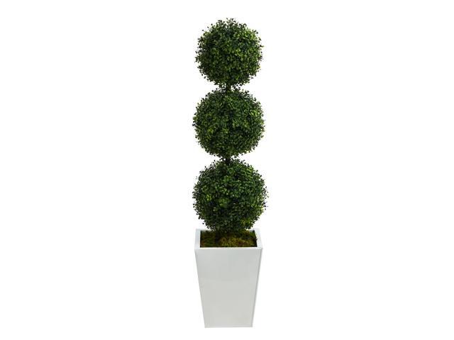 Click here for Nearly Natural 46 Boxwood Triple Ball Topiary Tree... prices